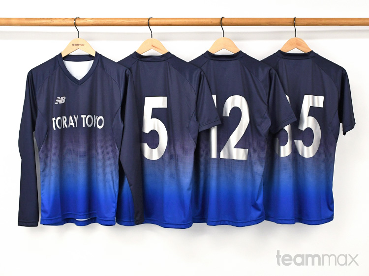 ニューバランス作成例 | TORAY TOKYO樣 | サッカー・フットサルユニフォームのチームマックス